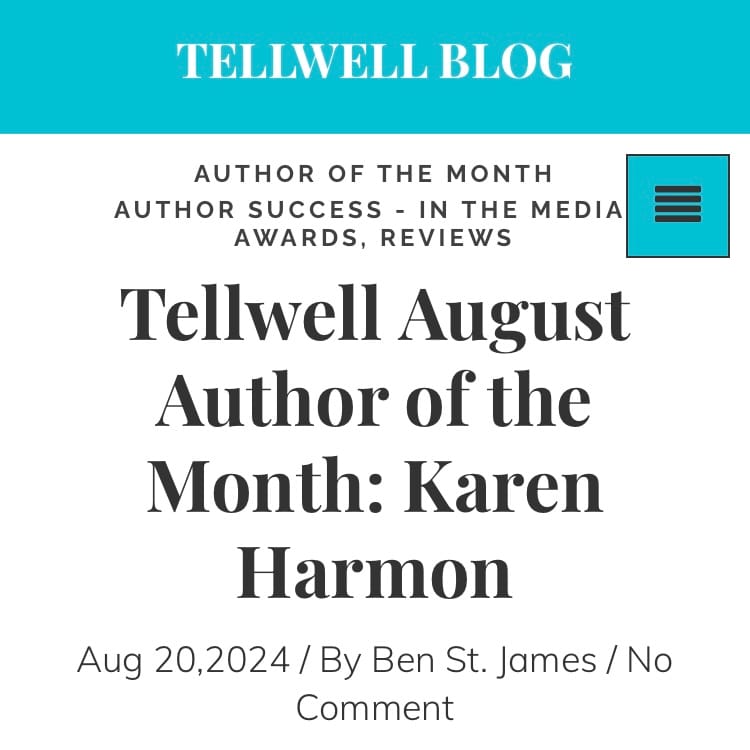 Tellwell August Author of the Month Karen Harmon - Karen Harmon